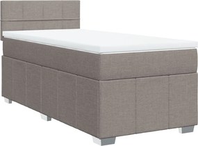 Box spring postel s matrací taupe 100 x 200 cm textil 3289283