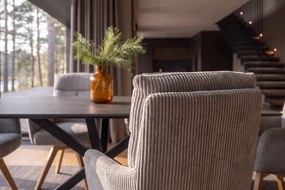 Designová otočná židle Maddison šedo-béžový manšestr