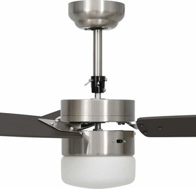vidaXL Stropní ventilátor světlo a dálkový ovladač 108 cm světle hnědý [51491] Barva: tmavě hnědá