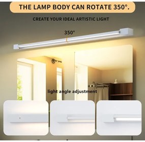 Brilagi-LED Koupelnové osvětlení zrcadla AQUA LINE LED/36W/230V 120 cm IP44 bílá