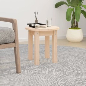 Konferenční Stolek Ø 35 X 35 Cm Masivní Borové Dřevo - medová hnědá