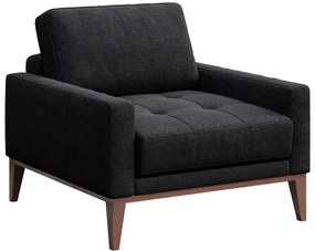 OnaDnes -20% Antracitové látkové křeslo MESONICA Musso Tufted