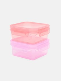 Sinsay - Nádoby na potraviny s víkem 2 pack - růžová