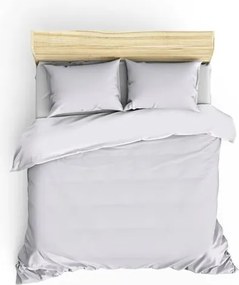 Bílé povlečení na dvoulůžko/prodloužené z bavlněného saténu 240x220 cm Elegant – Mijolnir
