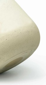 Květináč GIRAR, sklolaminát, výška 37 cm, béžová