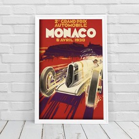 Retro plakát Grand Prix Monako