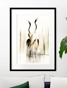 Symbol štěstí a prosperity, moderní obraz do obývacího pokoje Harmonie, Prchavá Série | Anna Borkowska