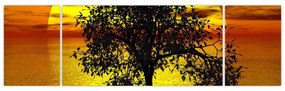 Obraz siluety stromu (170x50 cm)