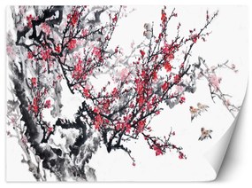 Fototapeta, Třešňové květy Japonsko - 200x140 cm