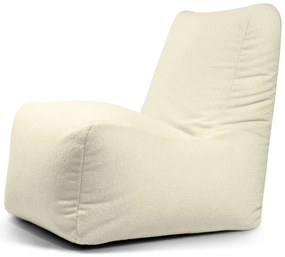 Krémový sedací vak z textilie bouclé Seat Lounge – SLOWDOWN