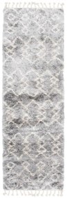 Kusový koberec shaggy Tizoc šedý atyp 70x250cm