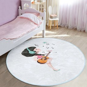 Světle modrý dětský koberec ø 120 cm Comfort – Mila Home