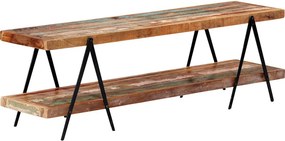 TV stolek 160 x 40 x 50 cm masivní recyklované dřevo 247886