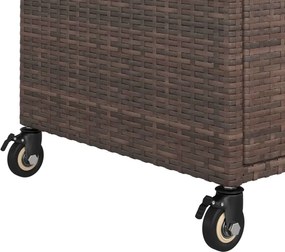 vidaXL Barový vozík se zásuvkou 100 x 45 x 97 cm polyratan [316662] Barva: Šedá