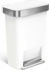 Simplehuman Pedálový odpadkový koš  – 45 l / kapsa na sáčky / obdélník