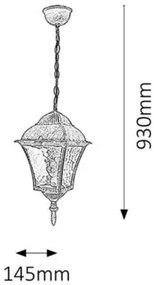 Rabalux TOSCANA venkovní závěsné svítidlo 8394