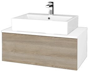 Dřevojas Koupelnová skříňka MODULE SZZ1 80 Varianta: N01 Bílá lesk / D08 Wenge