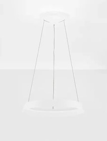 LED stmívatelný bílá designový lustr Ormi