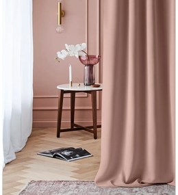 Room99 Hotový závěs na pásce Zatemňovací LAUREL Jednobarevný Barva: Růžová, Velikost: 140 x 280 cm