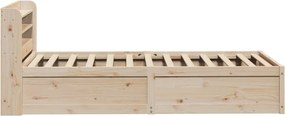 Rám postele s čelem 75 x 190 cm masivní borovice 3307107