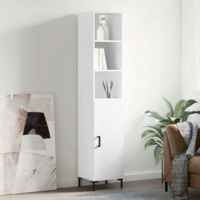 vidaXL Skříň highboard 34,5 x 34 x 180 cm kompozitní dřevo [3189639] Barva: Bílá