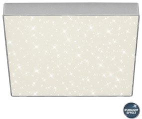 Briloner 7078-414 - LED Stropní svítidlo STAR SKY LED/21W/230V 28x28 cm stříbrná