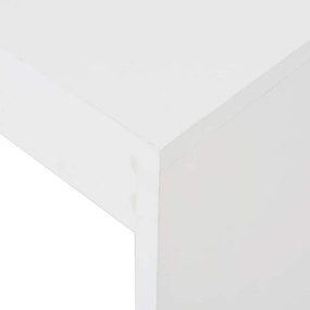 Barový stůl s regálem bílý 110 x 50 x 103 cm 280211