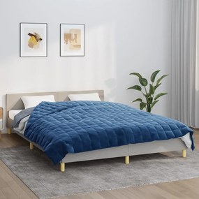 vidaXL Zátěžová deka 200 x 230 cm 13 kg textil [3154878] Barva: Modrá