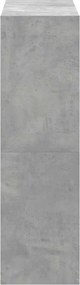 Knihovna betonově šedá 102 x 32 x 108 cm kompozitní dřevo 3307840