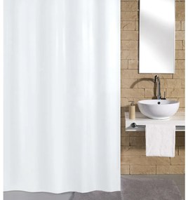 430280 Kleine Wolke Shower Curtain &quot;Kito&quot; 180x200 cm White