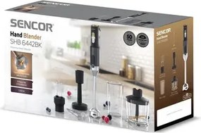 SENCOR SHB 6442BK černá / tyčový mixér / 1200W / nádoba 800 ml / sekáč
