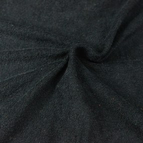 BROTEX Froté prostěradlo černé Rozměr: 120 x 200 cm