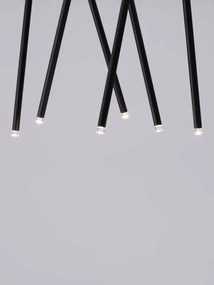 Matně černé hliníkové LED stropní svítidlo s ohybatelnou konstrukcí 20x50 cm Stilvi – Nova Luce