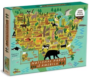 Galison Puzzle Národní parky Ameriky 1000 dílků