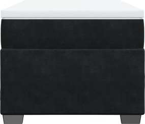 Box spring postel s matrací černá 90x200 cm samet 3285259
