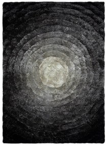 Dywany Łuszczów, Kusový koberec Flim 008-B2 Circles grey, 120x160, šedá, ložnice