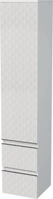 Koupelnová skříňka vysoká SAT Cube Way 32,5x163x33 cm bílá mat CUBE3DV351DP2ZBP