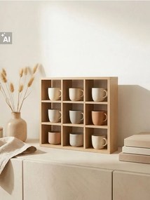Sinsay - Tříúrovňový regál s přepážkami - béžová