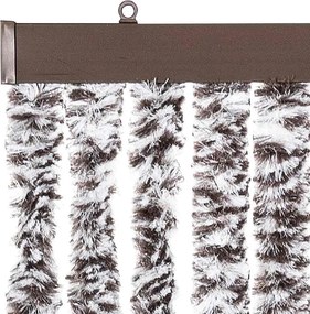 Závěs proti hmyzu hnědý a béžový 118 x 220 cm Chenille 315131