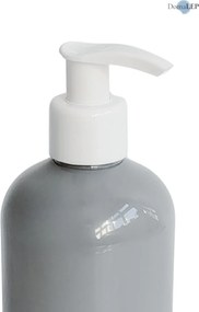 Dávkovač na mýdlo 300 ml šedý s bílou pumpičkou BELA