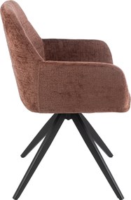 Hnědá jídelní židle Louna - 56*58*85 cm