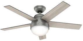 Hunter Stile ventilátor se světlem šedá/ořech