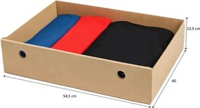 KARTON PAK Úložné boxy na oblečení, organizéry do skříně EKO KARTON 55x40x13cm - zásuvka