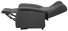 Polohovací křeslo, elektrické kabelové ovládání, šedá, látka, TV-1192 GREY2 Barva: šedá
