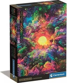 Clementoni PUZZLE ColorBoom: Východ slunce v džungli / 500 dílků / od