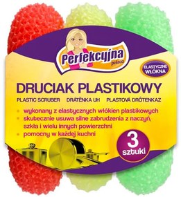 Drátěnka plastová 3 ks 4D0175
