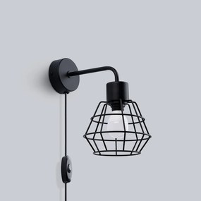 Sollux Lighting Nástěnné svítidlo SUBA černé