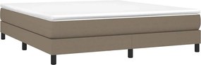 Rám postele s boxspringem taupe 160 x 200 cm textil 3120528