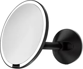 Simplehuman Sensor černá / Kosmetické zrcátko na zeď / LED osvětlení /