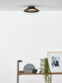 LUCIDE LED svítidlo FOSKO Black 6W/480Lm/2700K, průměr 22cm